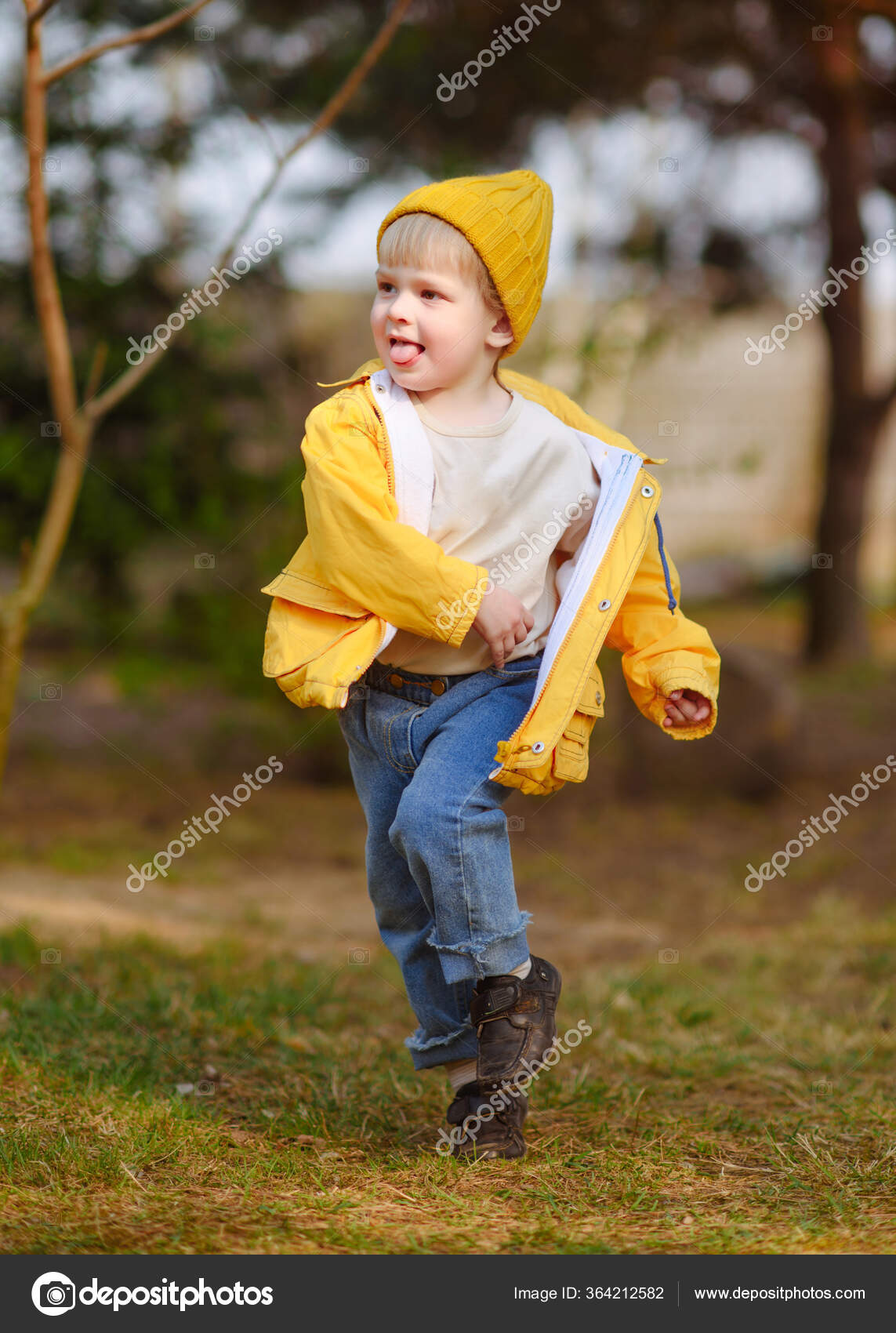 Portrait Little Model Boy Nature Stock Photo by ©zagorodnaya 364212582