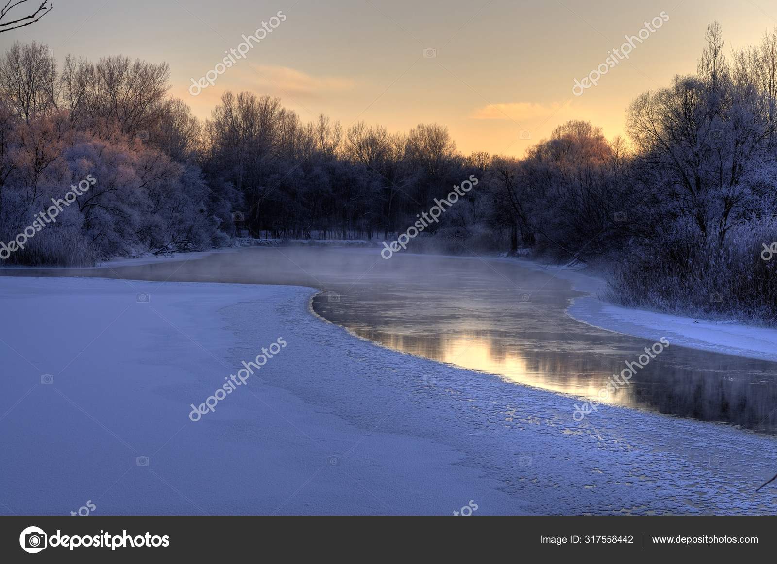 Beautiful mesmerizing views of the river — Stock Photo © YouraPechkin ...