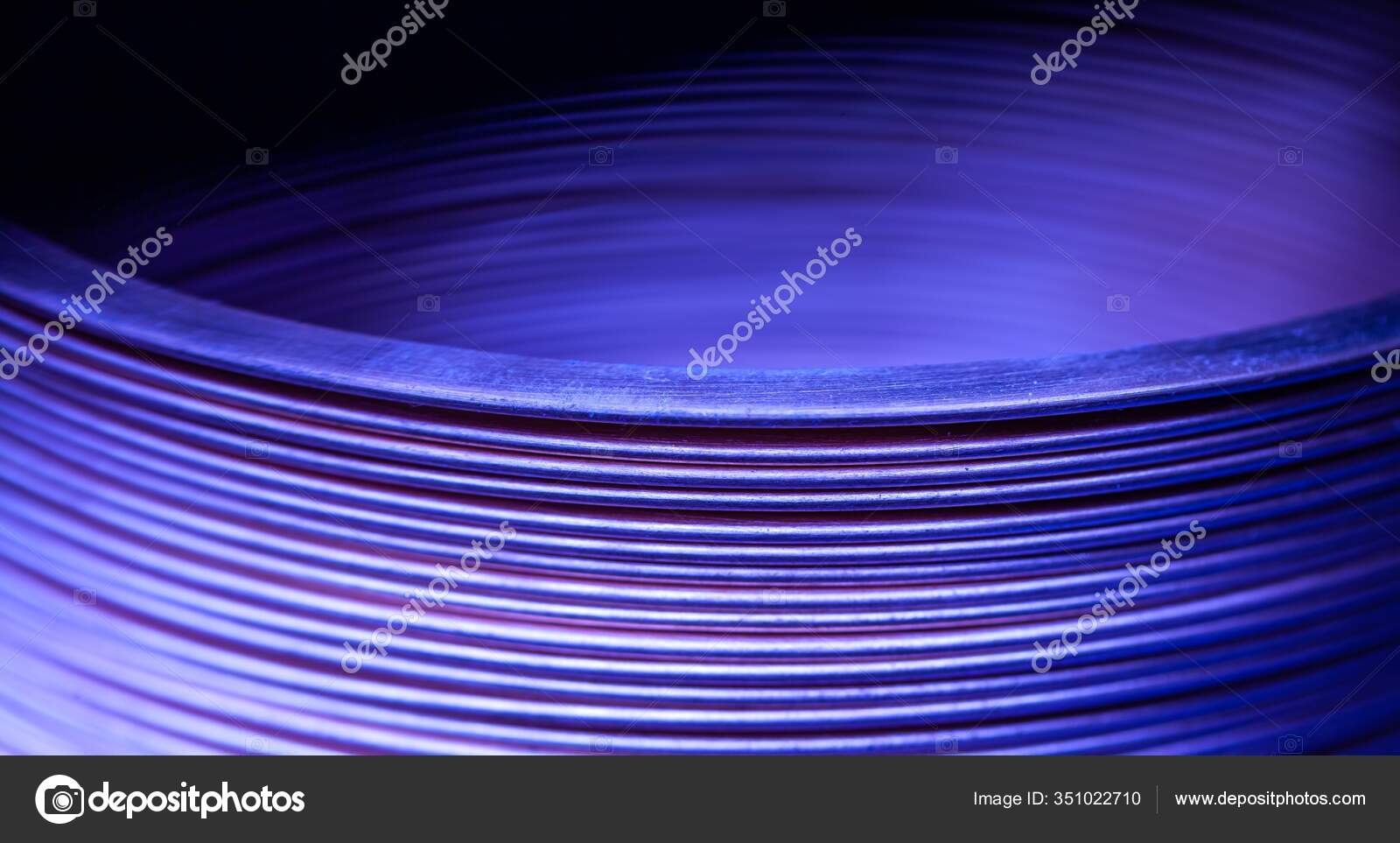 Close Blue Flat Steel Twisted Strip Production Designer Unique Things ...