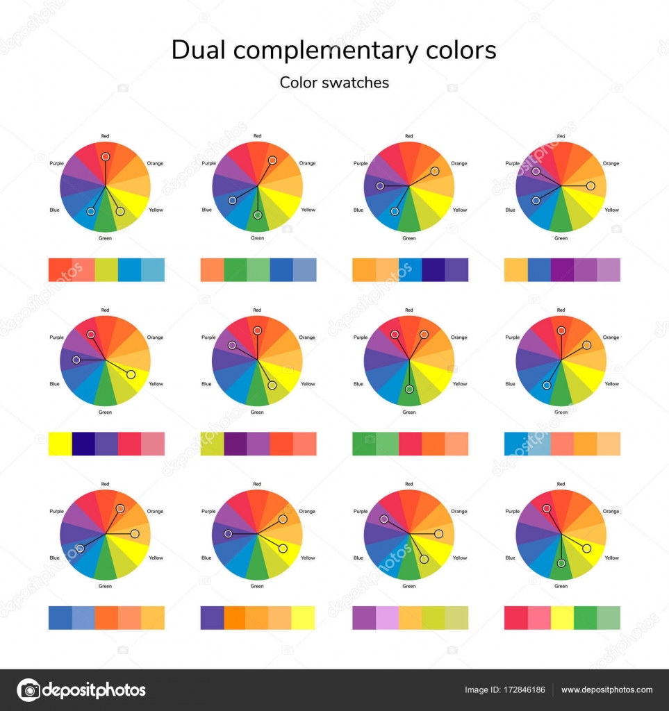 Color Wheel Split Complementary Colors