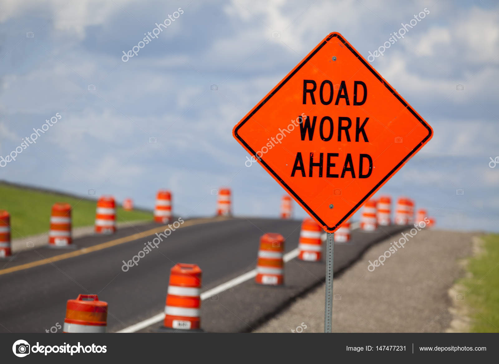 Señal de construcción vial: fotografía de stock © jhansen2 #147477231 ...