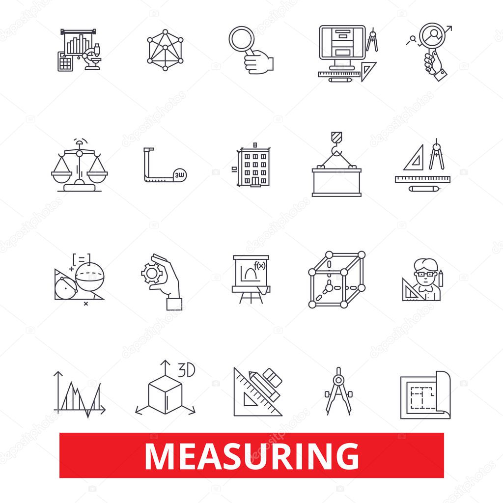 Medición, cantidad, distancia, cantidad, dimensión, tamaño, grado ...