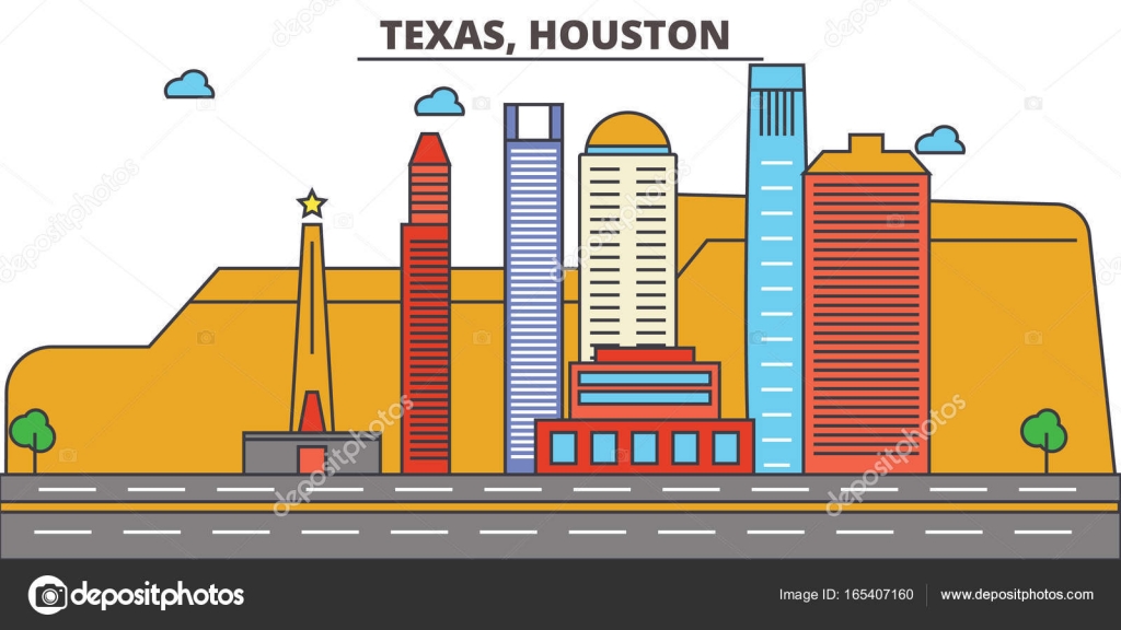 Houston City Skyline Clip Art Dallas Texas City Skyline Silhouette