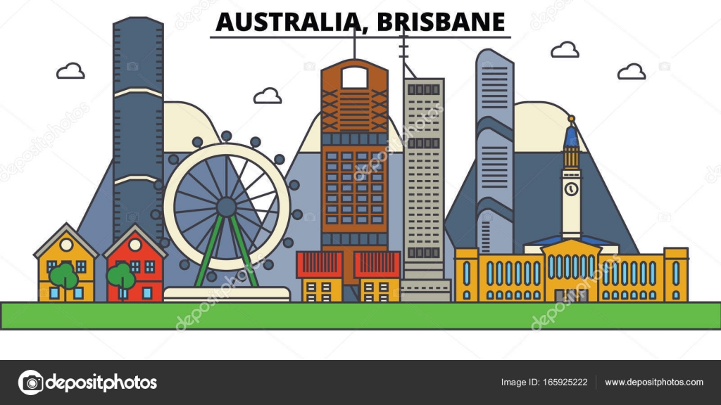 Australia, Brisbane. City skyline: architecture, buildings, streets ...
