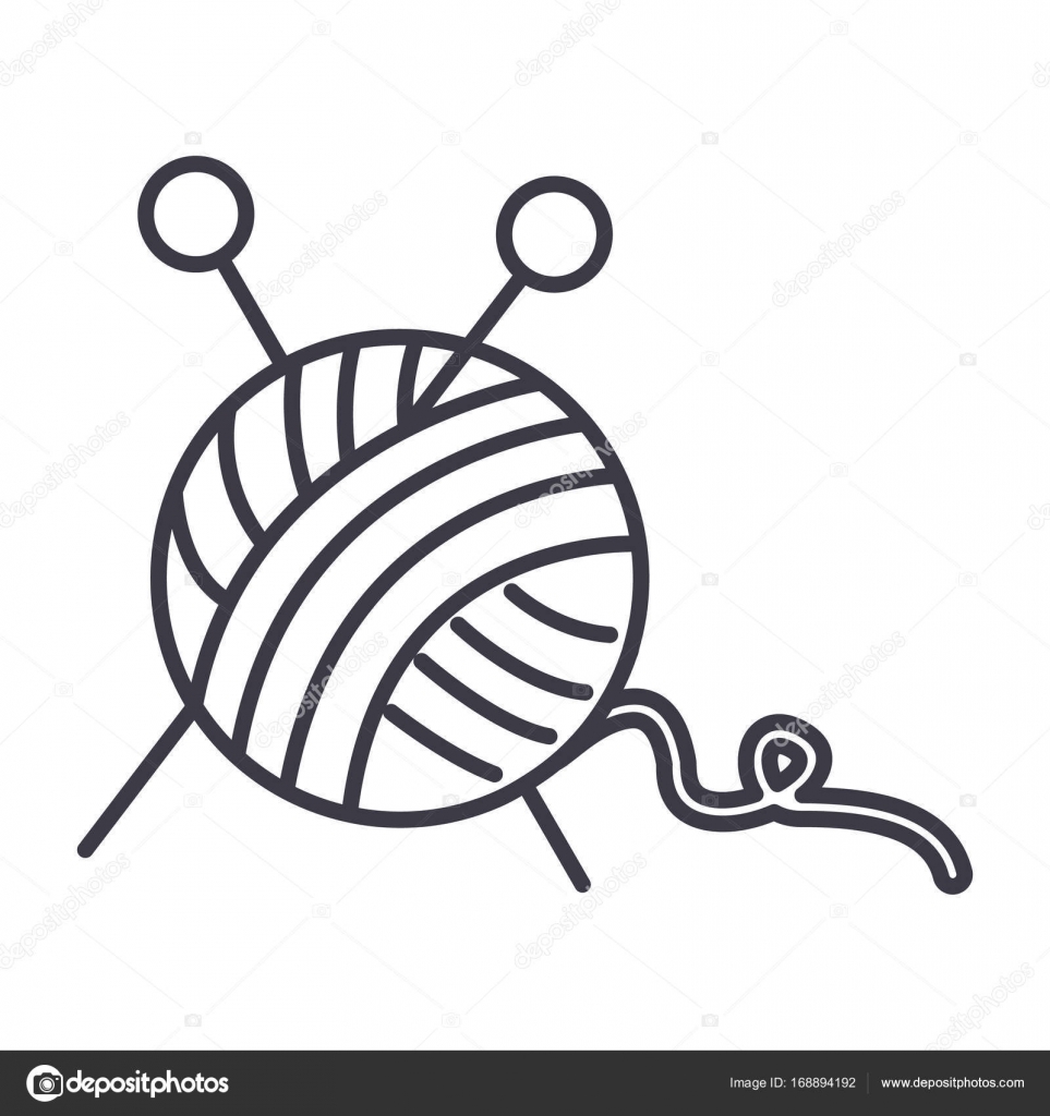 Knitting Needles Vector Premium Vector | Doodle Ball Of Yarn And