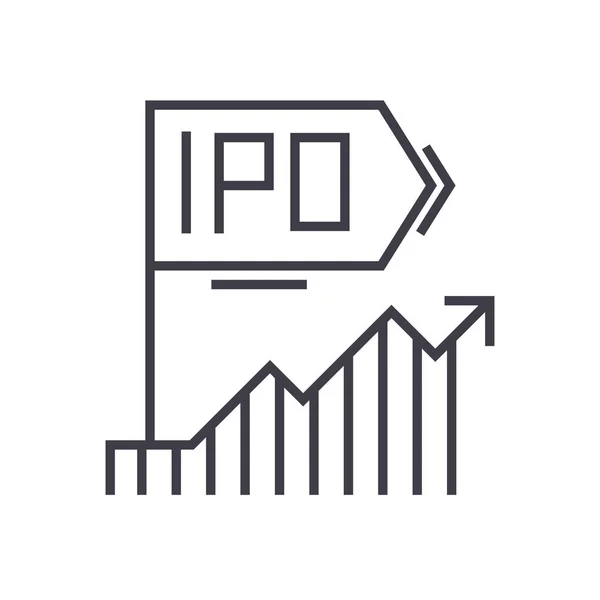 Economic growth black icon, vector sign on isolated background. Economic growth concept symbol ...