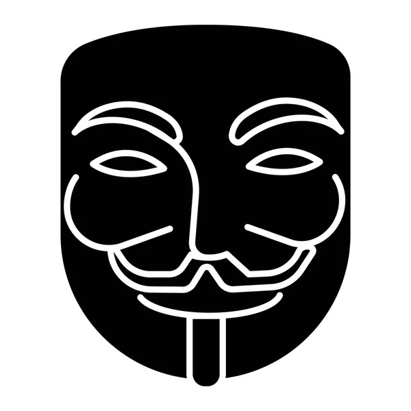 Anonymous mask vector icon. Hacker logo design. Criminal masquerade ...
