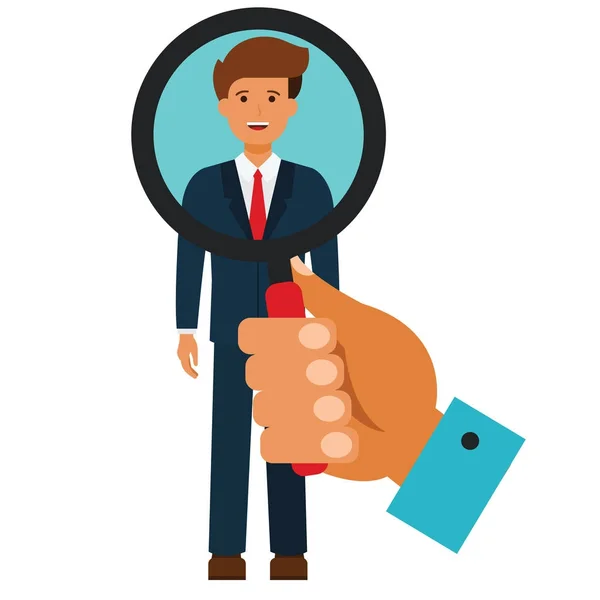 Search for businesswoman concept cartoon flat vector illustration ...