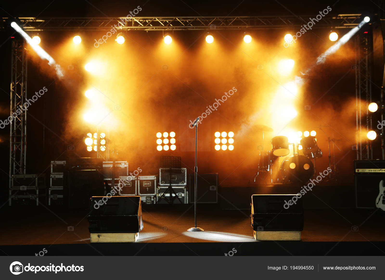 Empty Concert Stage Background