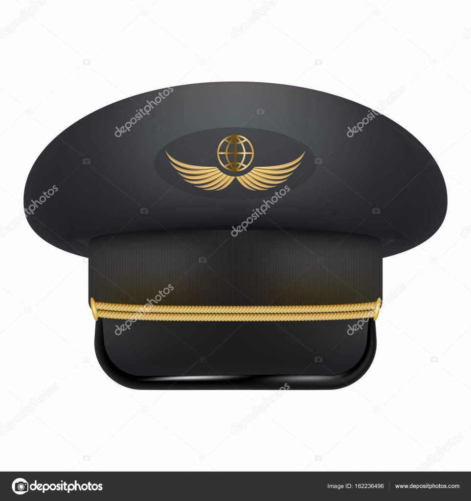 Professional Uniform Cap For Pilot. Headdress Civil Aircraft Pilots ...