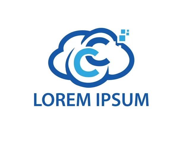 Cloud logo symbol vector — Stock Vector © razvart #71982865