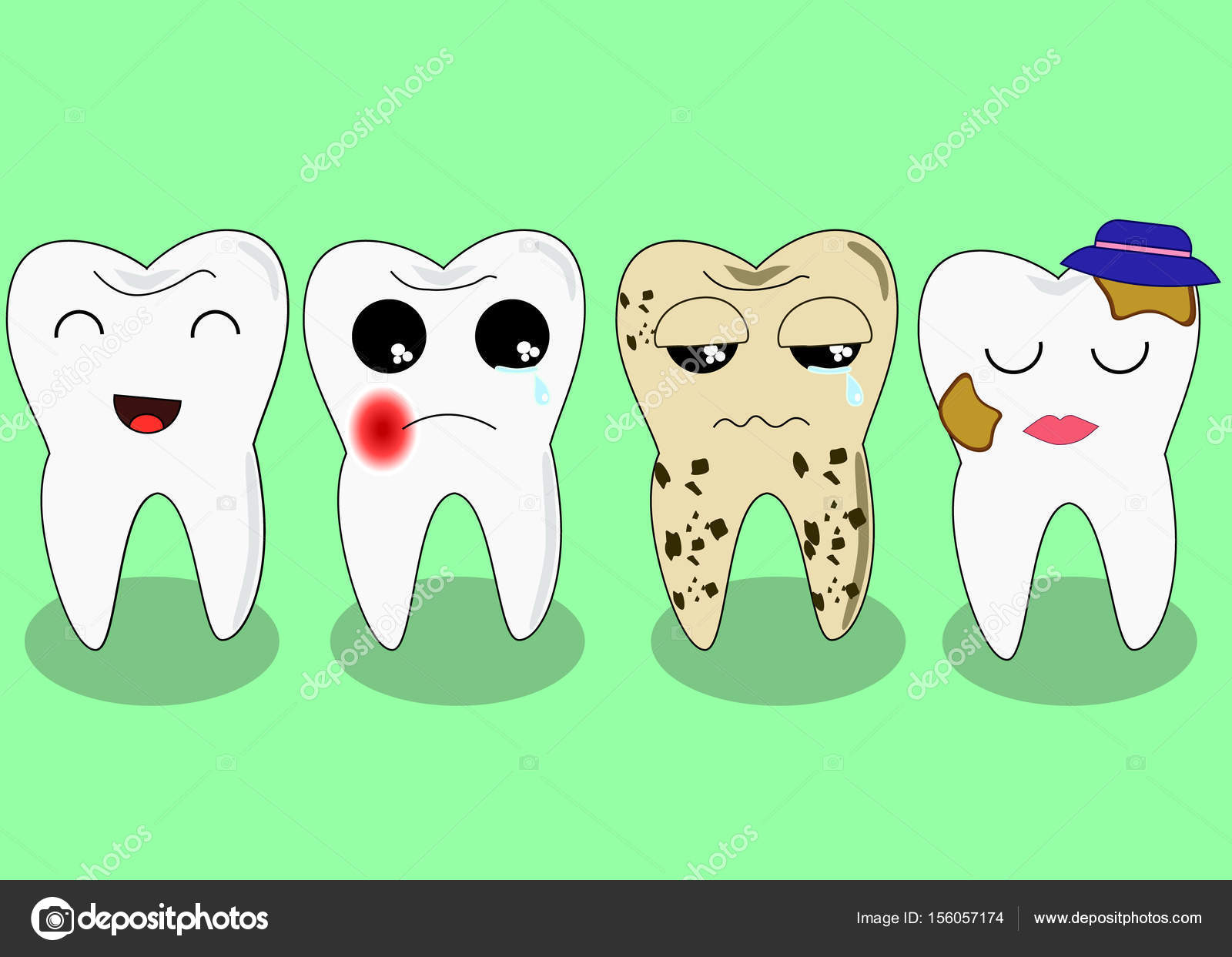 Compañía de dientes malos. Problemático concepto de dientes enfermos y ...