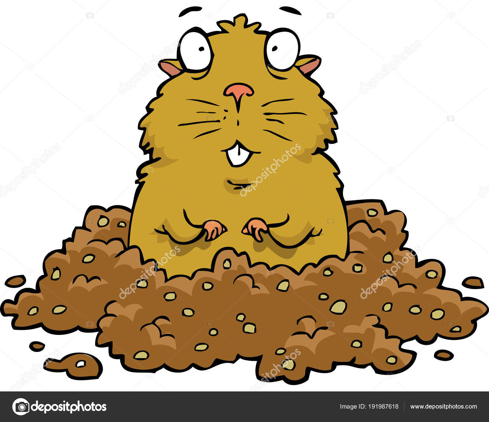 Cartoon doodle gopher — Free Stock Vector © dedMazay #191987618