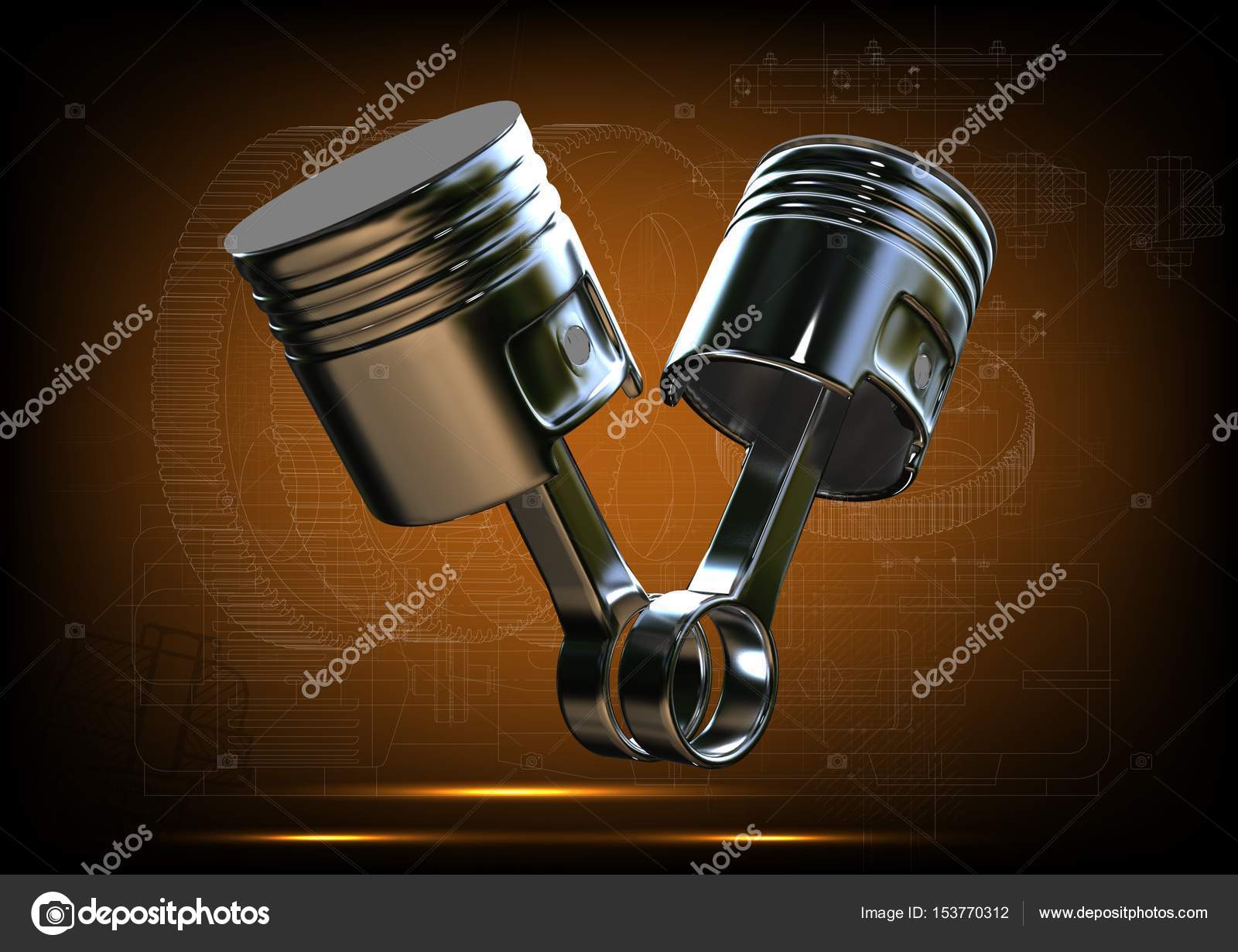 Two pistons on a yellow Stock Photo by ©volodya_nikiforov_97@mail.ru ...
