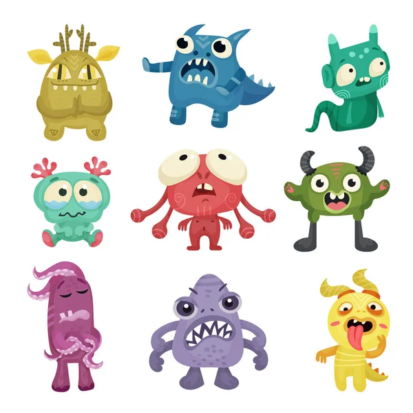 Cartoon monsters Stock Vector Image by ©Volykievgenii #9132406