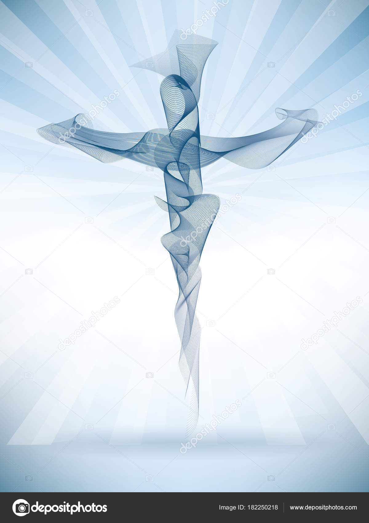 Vector Abstract Christian Cross Bright Rays Blend Effect Vectors Stock ...
