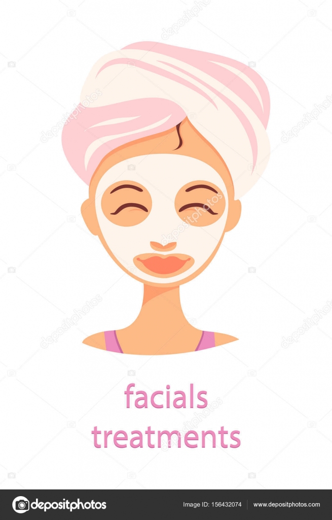 Facial treatments vector illustration Stock Vector Image by ©Brazzik ...