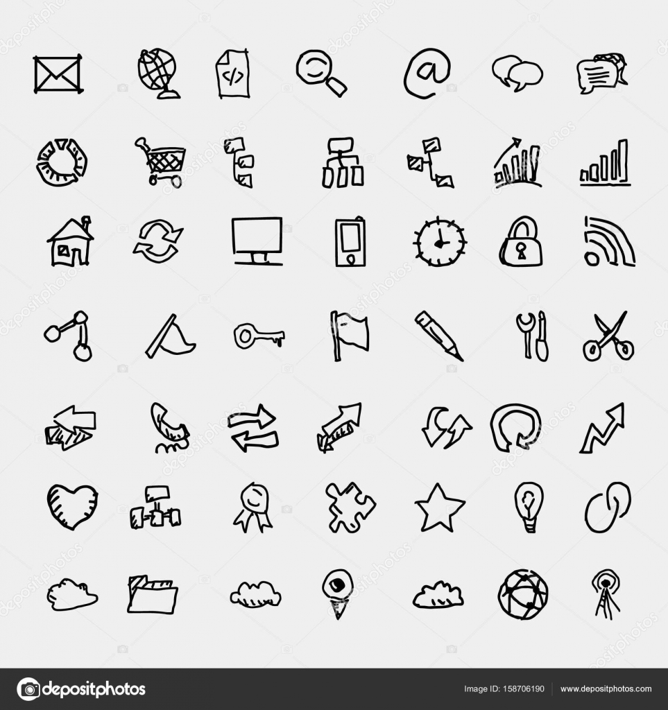 Icon Set for website design Stock Vector Image by ©thesauruszone.com ...