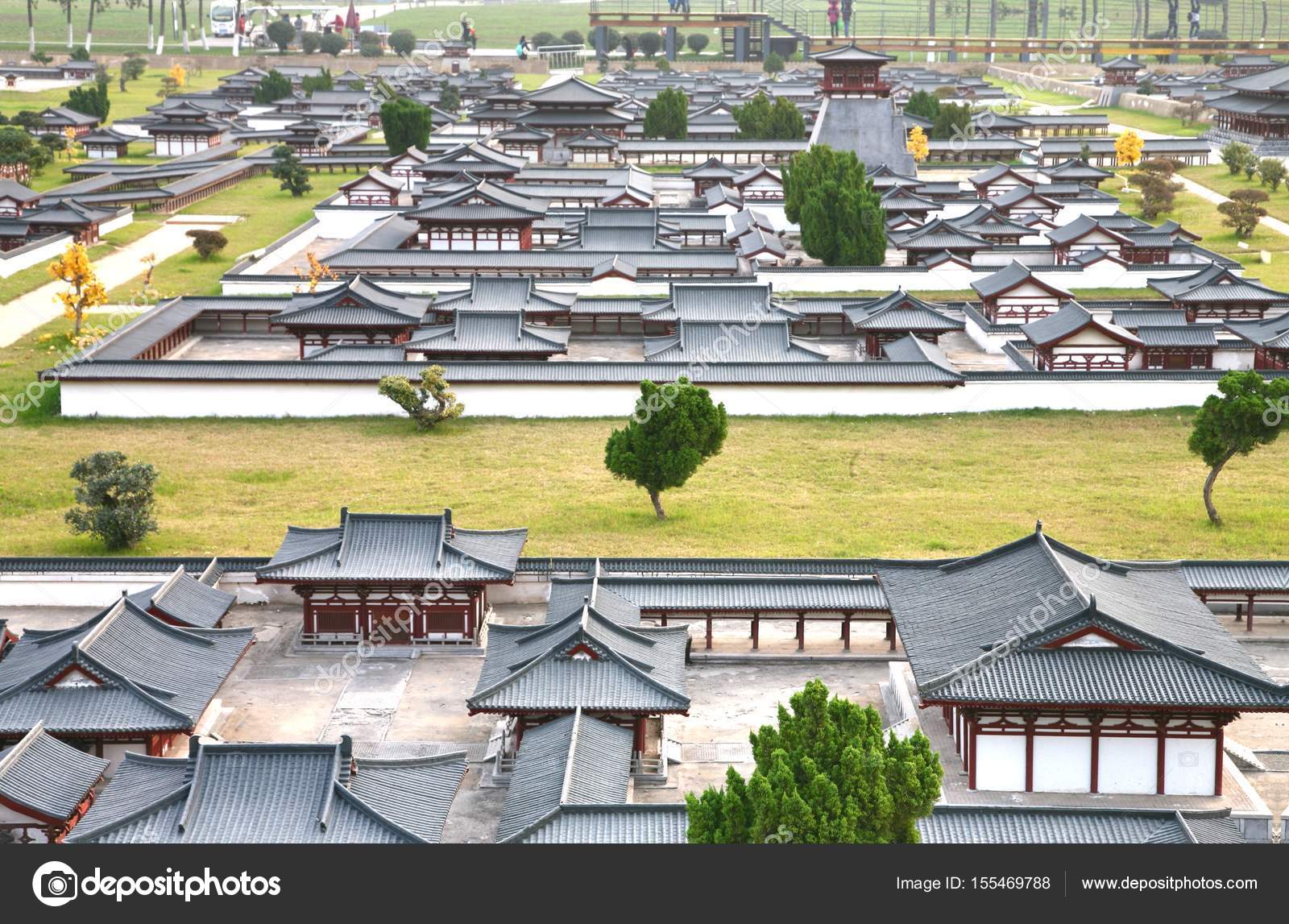 The mini old town in Daming Palace was the imperial palace complex of ...