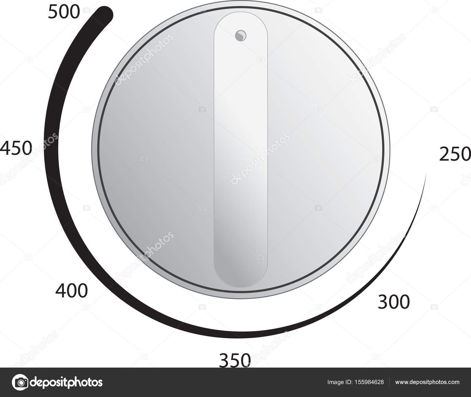 Oven Dial Vector Stock Vector Image by ©THPStock #155984628