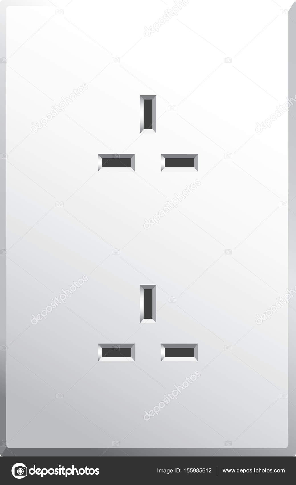 Power Outlet Vector Stock Vector by ©THPStock 155985612