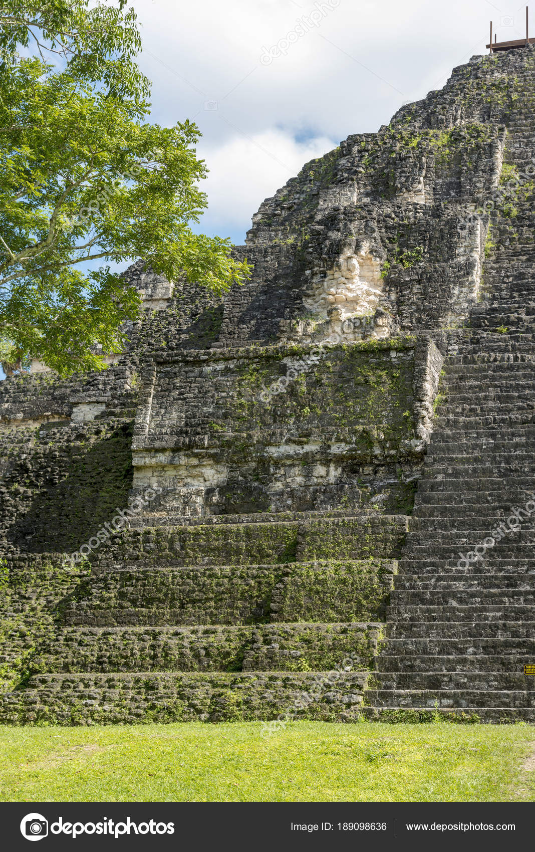 Tikal Pyramid Details Stock Photo by ©THPStock 189098636
