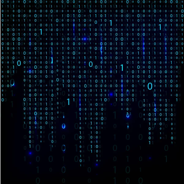 Binary code zero one matrix white background. banner, pattern, wallpaper. Vector illustration ...