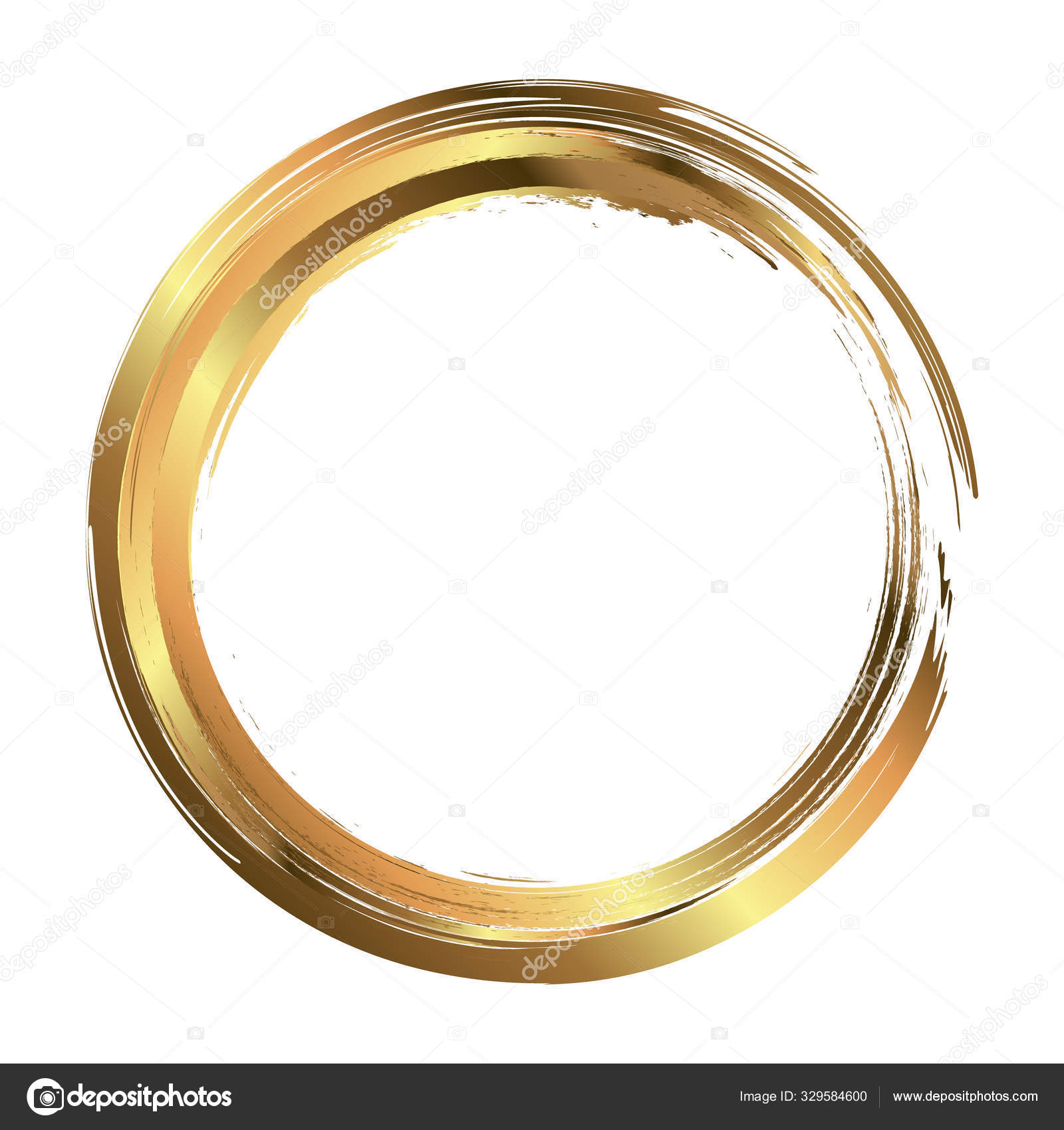 Gold Round Frame