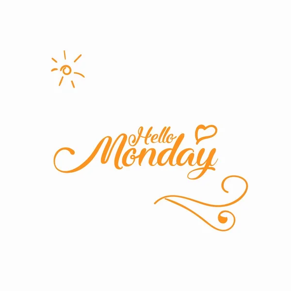 Happy Monday greeting card — Stock Vector © ollymolly #102669290