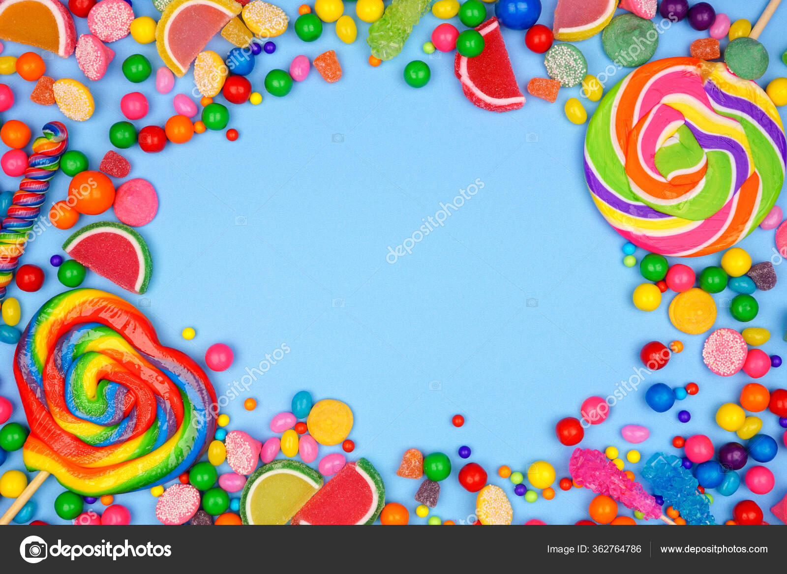Colorful Candy Borders And Frames