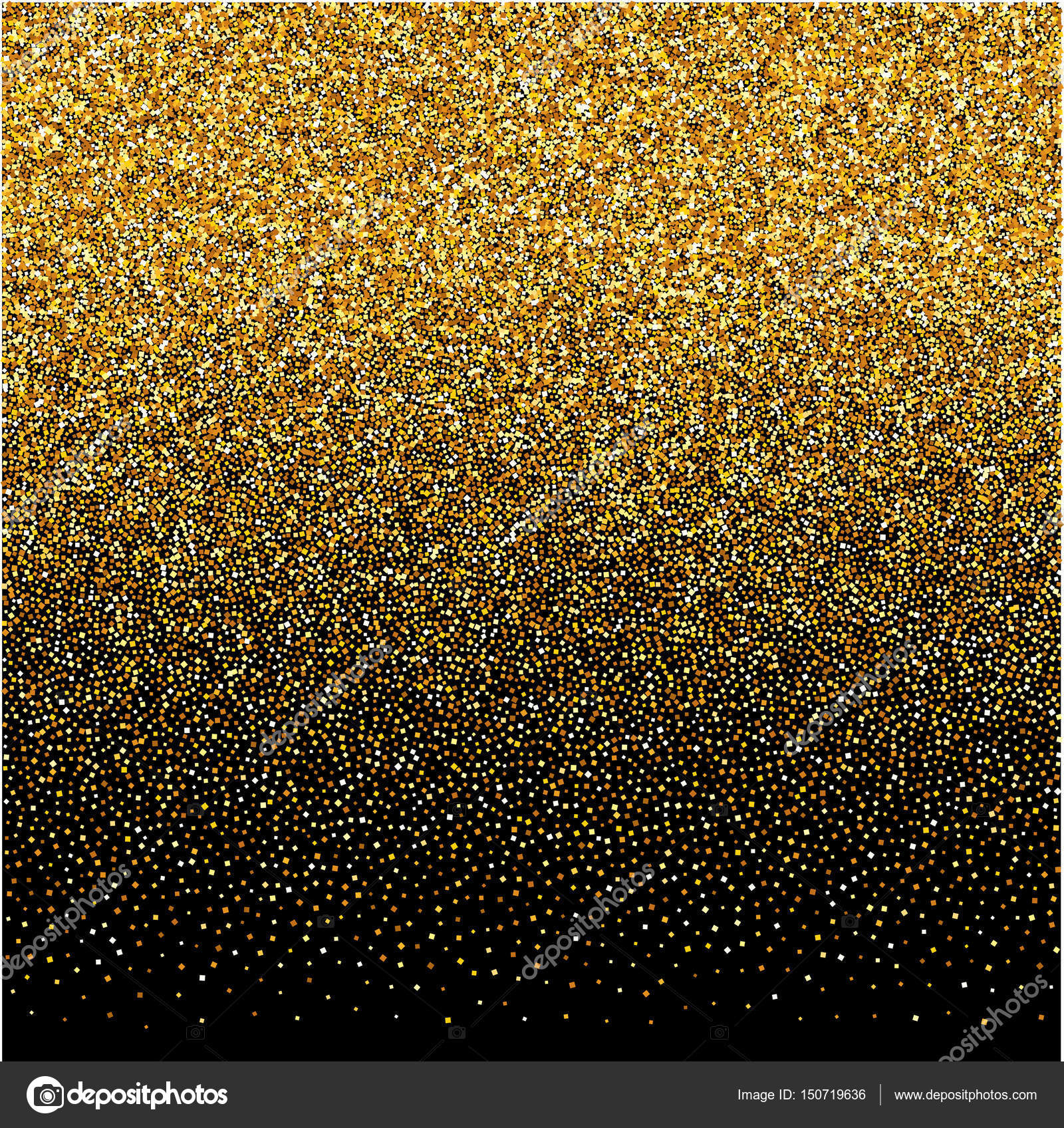 Background with gold gradient texture on black backdrop Stock Vector by ...