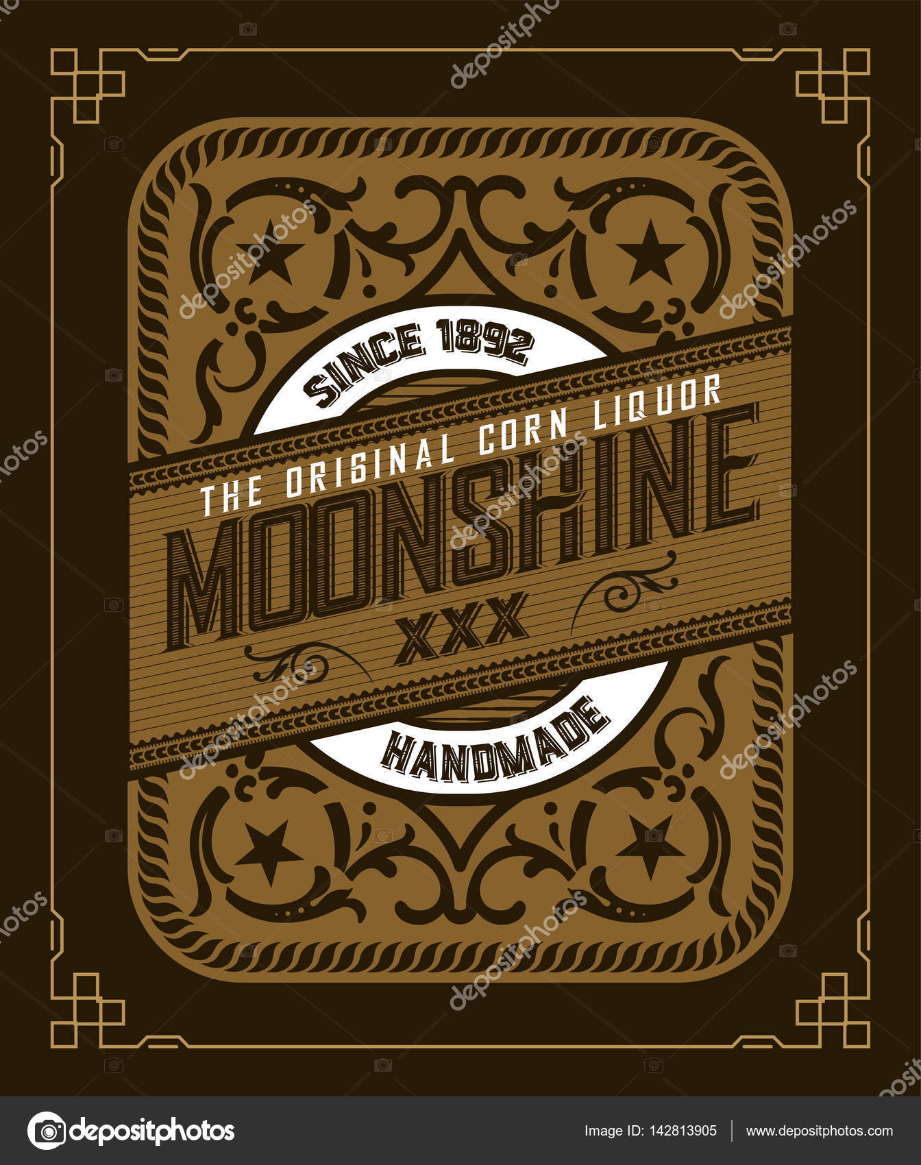 Vintage Moonshine Labels