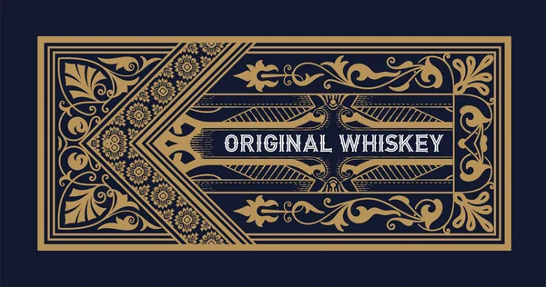 Whiskey label for packing. Vector layered Stock Vector by ©roverto007 ...