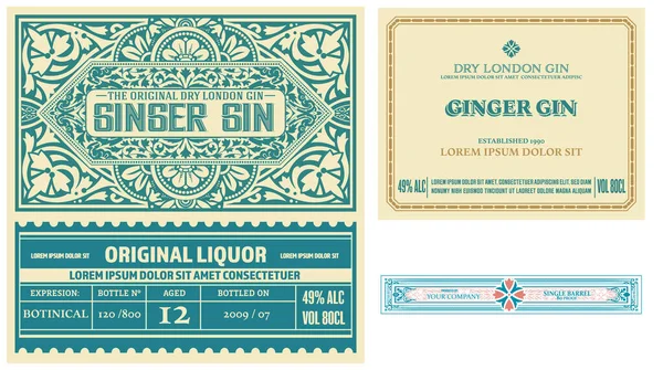 Gin label Stock Photos, Royalty Free Gin label Images | Depositphotos