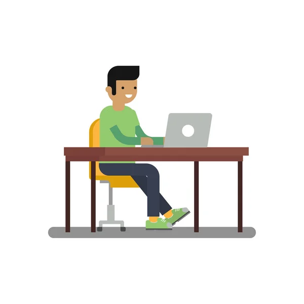 Man using laptop Vector Art Stock Images | Depositphotos