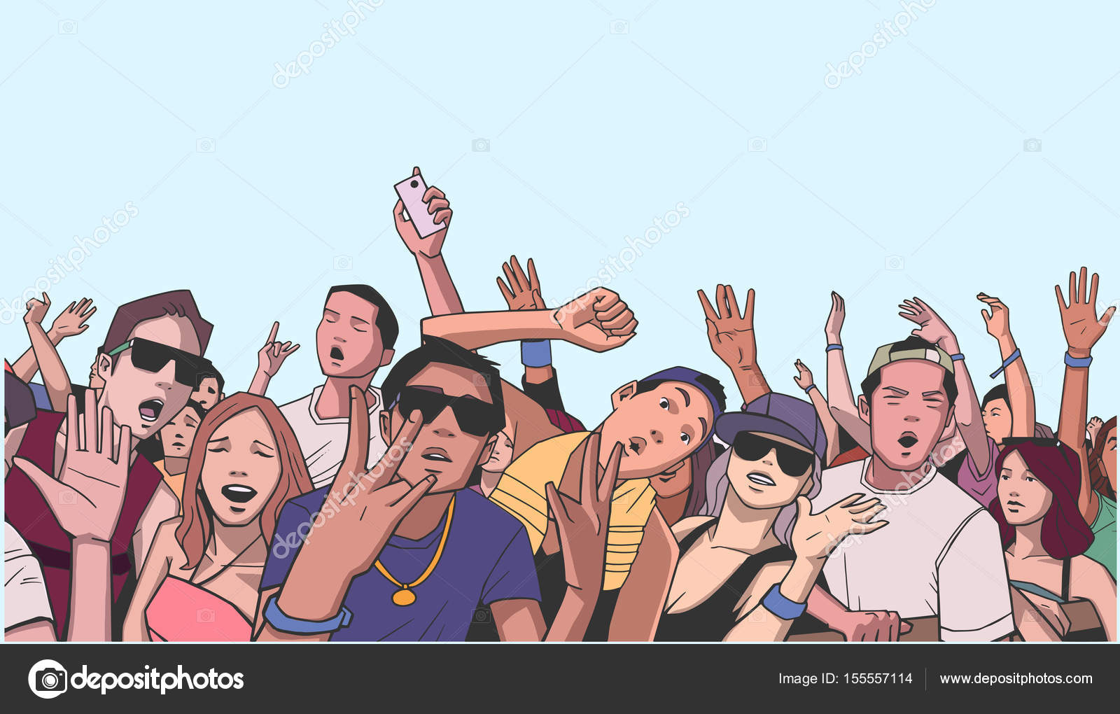 Concert Crowd Drawing