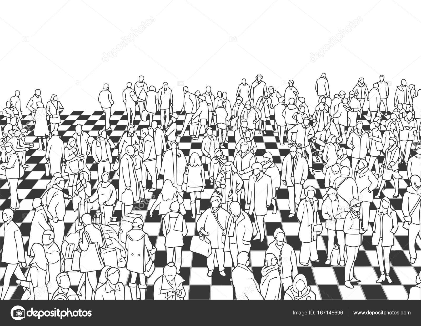 Crowded Room Of People