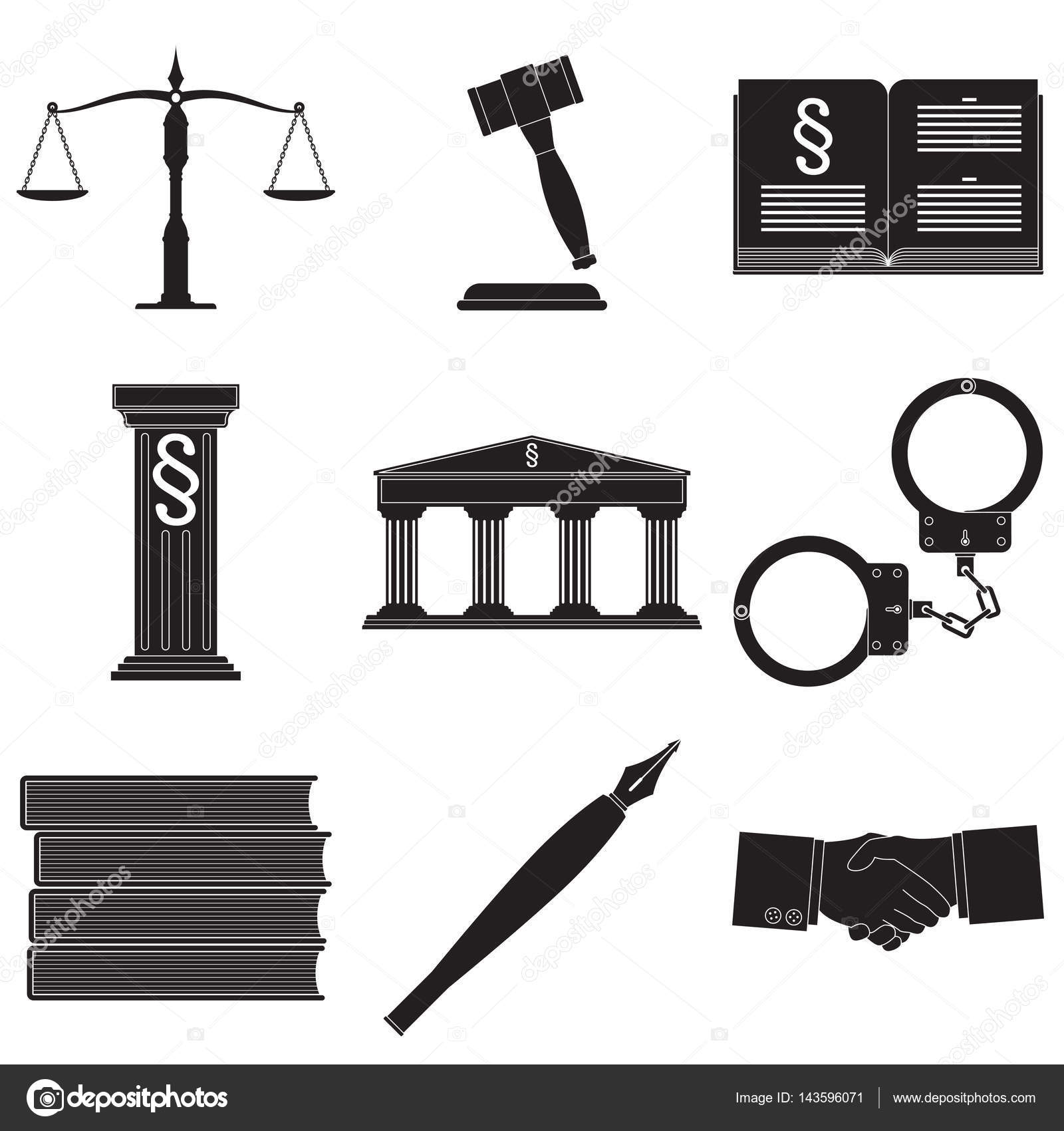 Law symbols set Stock Vector Image by ©marcing1 #143596071