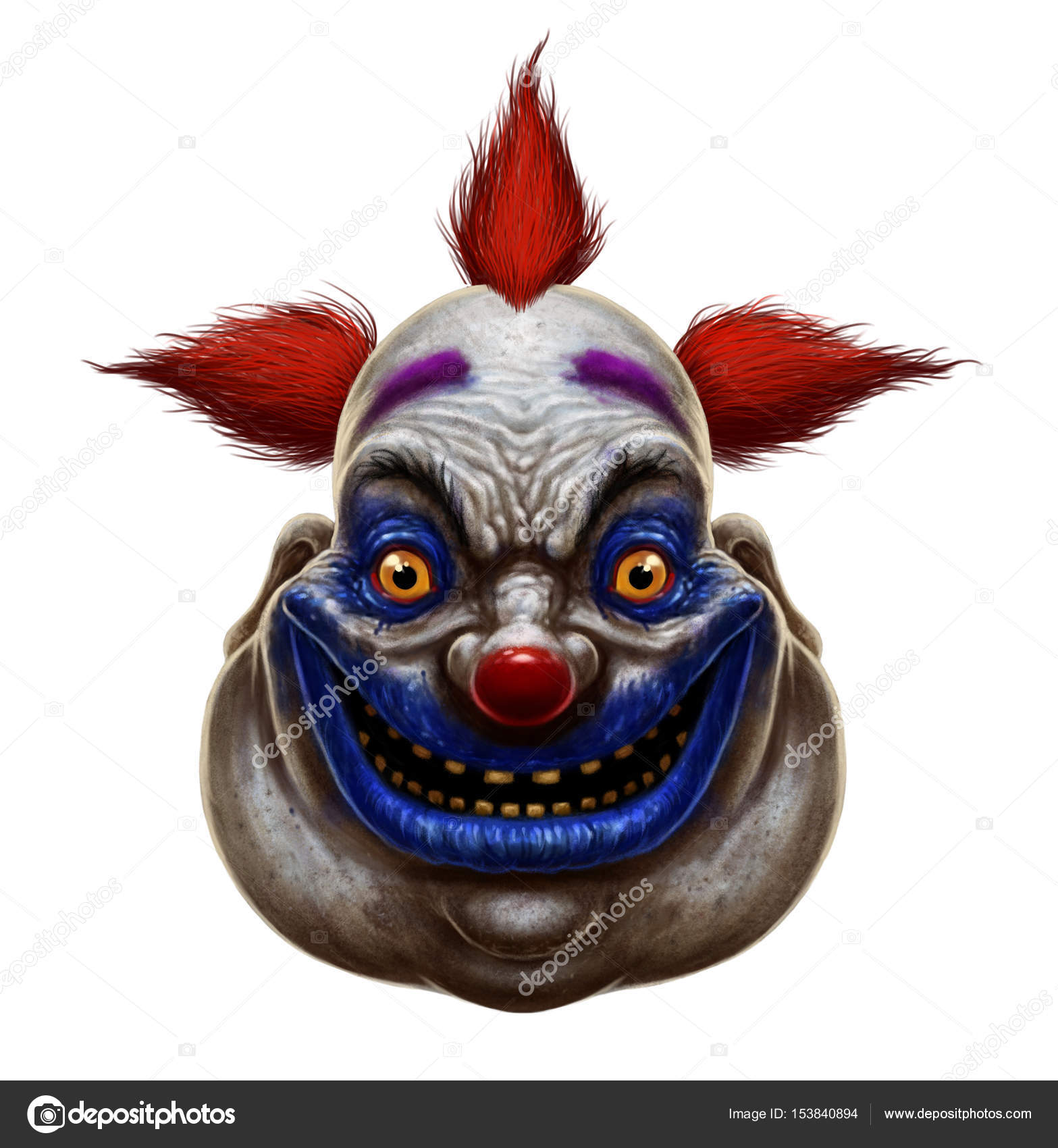 Bery Fat Scary Clowns Clown Mask Stock Photos, Royalty Free Clown Mask