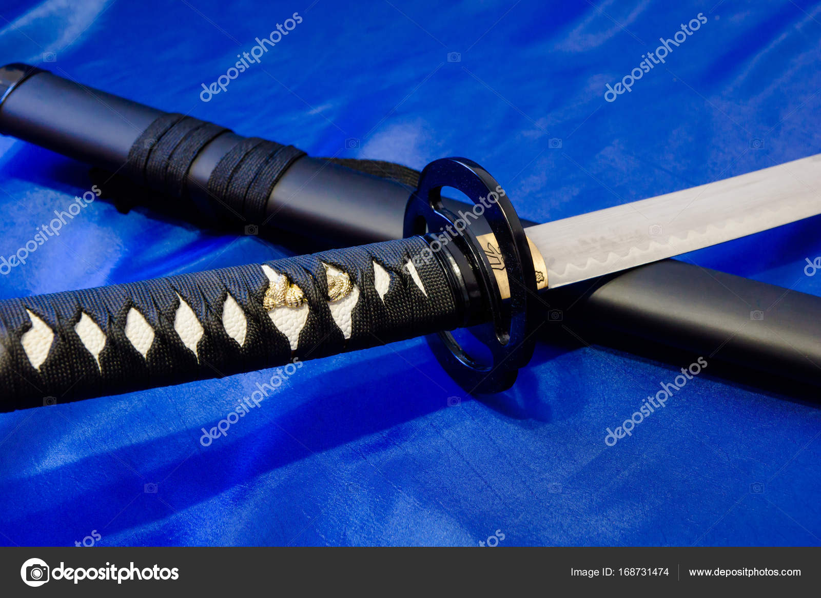 Japanese Blue Katana Sword