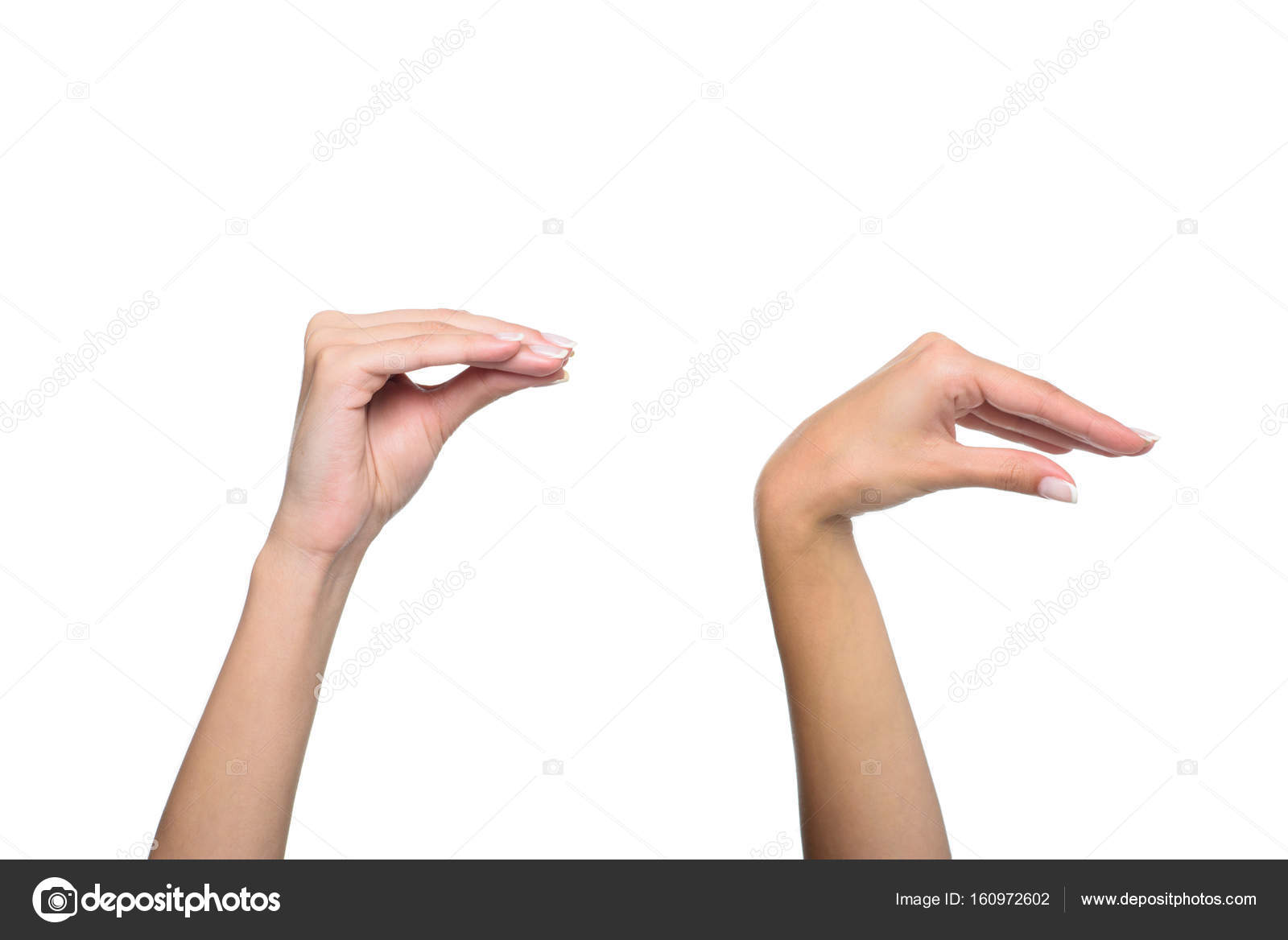 Person gesturing signed language — Stock Photo © IgorVetushko #160972602