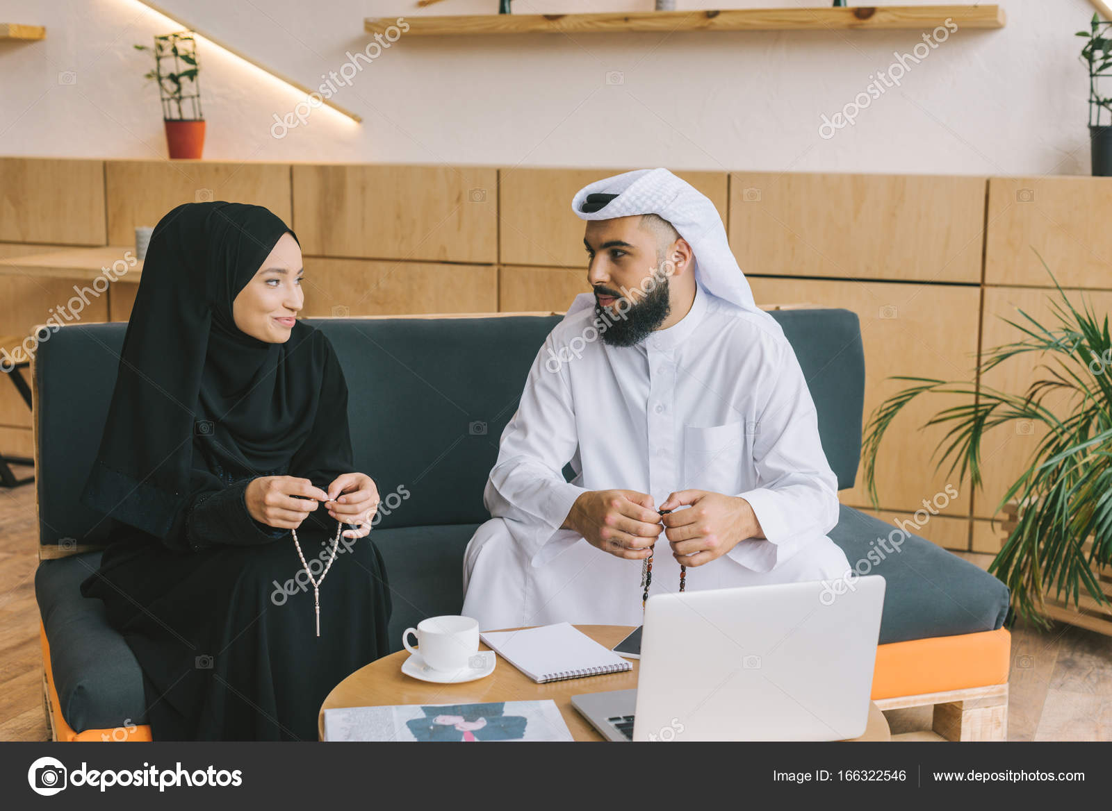 Muslim business partners — Stock Photo © IgorVetushko #166322546
