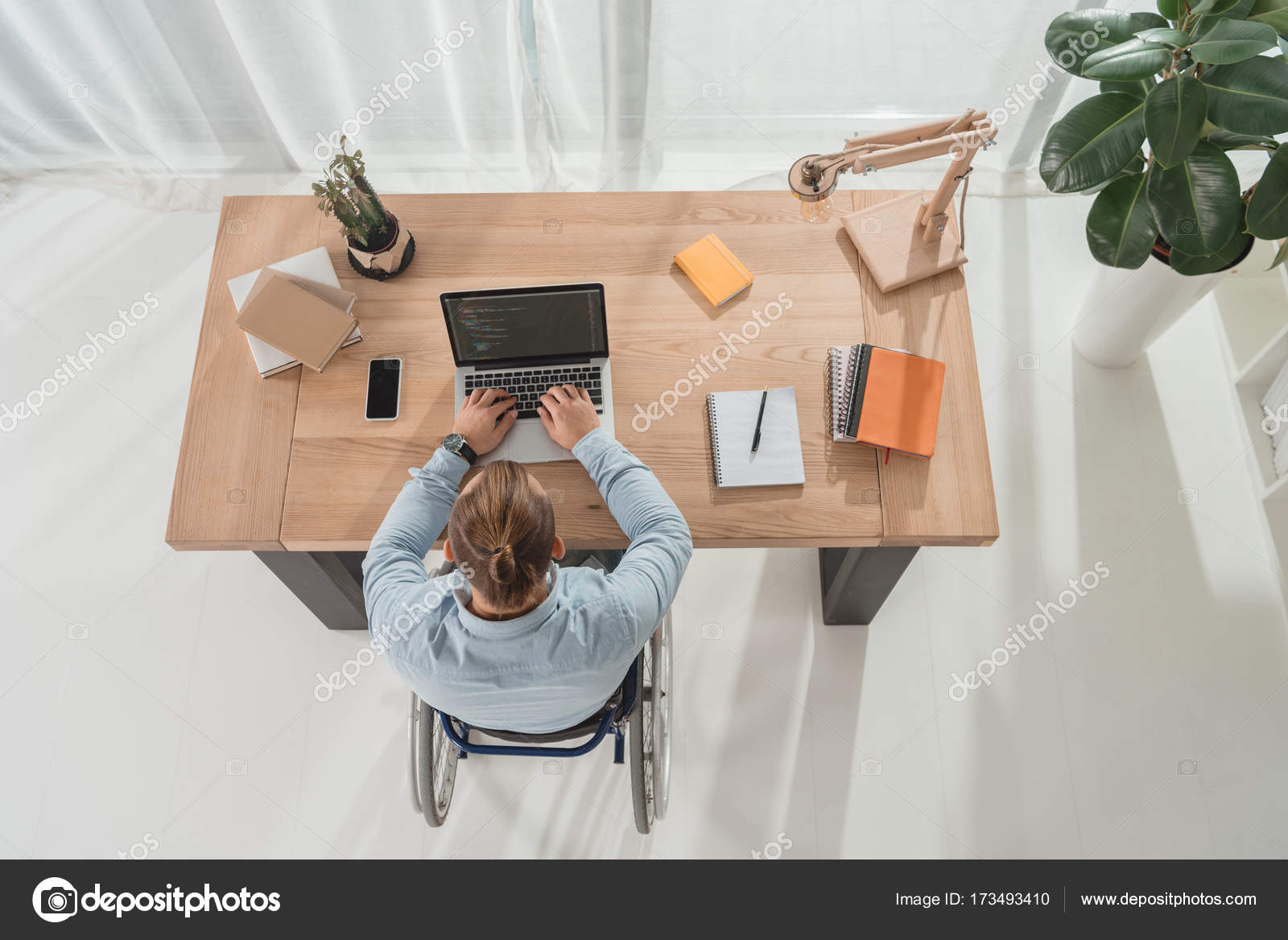 Disabled programmer — Stock Photo © IgorVetushko #173493410