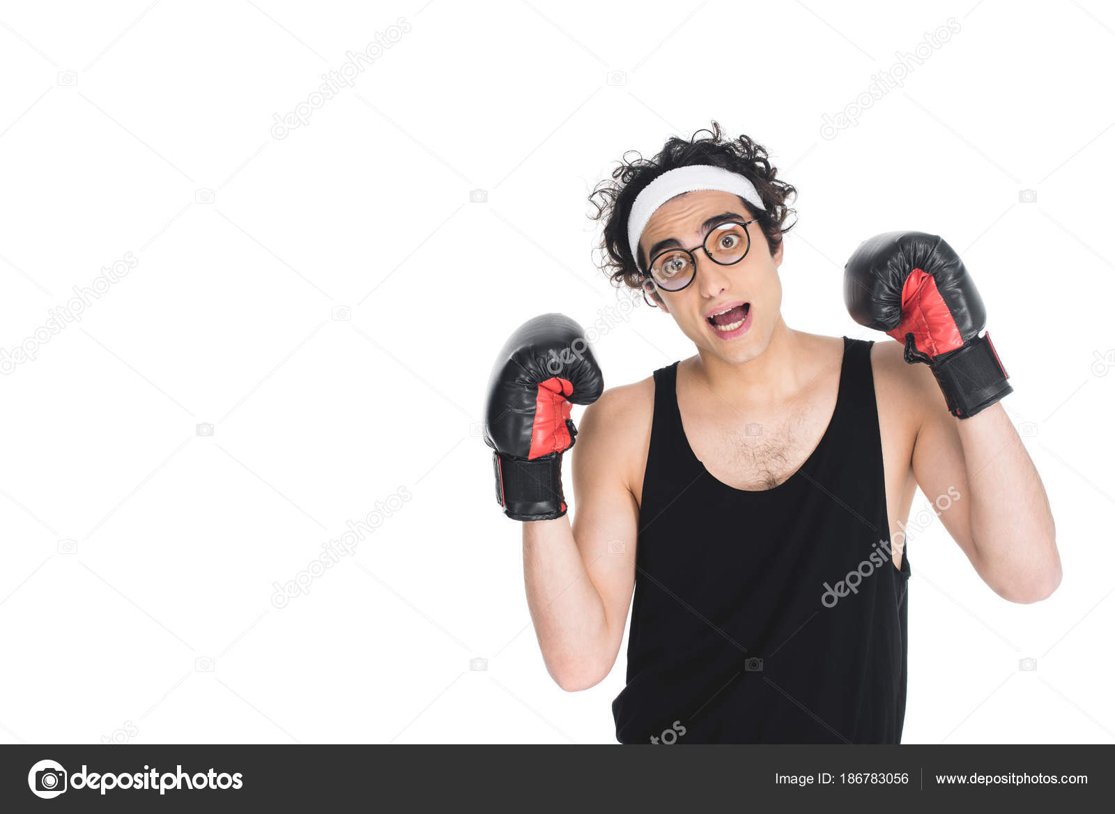 Funny boxer — Free Stock Photo © IgorVetushko #186783056