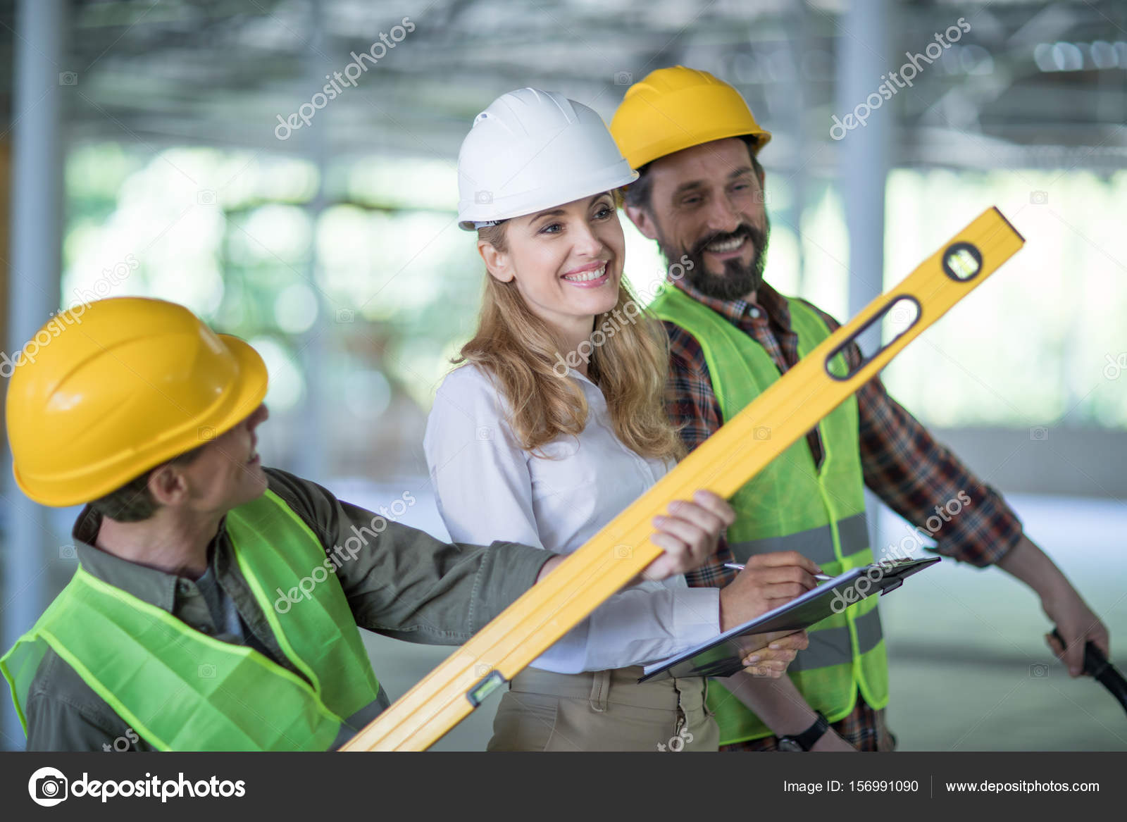 Professional engineers working together — Stock Photo © AllaSerebrina ...