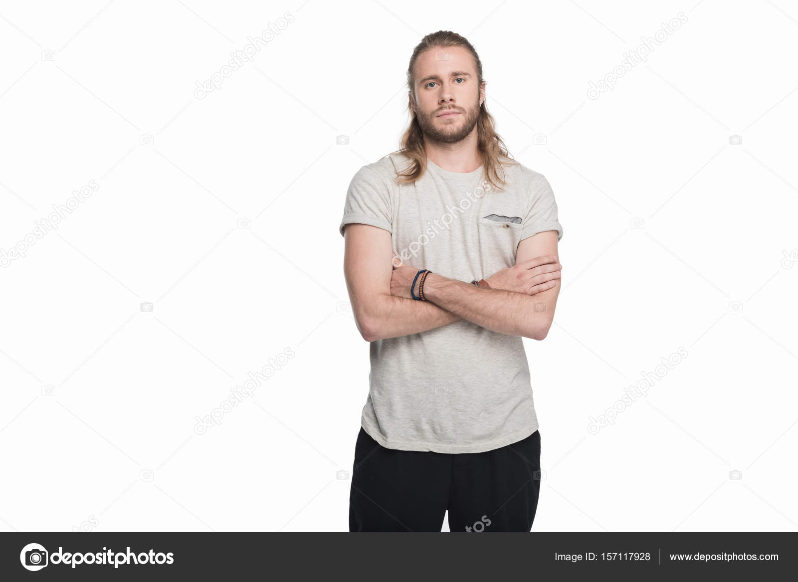 Man with crossed arms — Stock Photo © AllaSerebrina #157117928