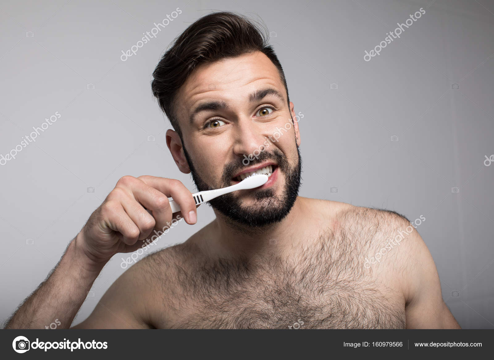 Brushing teeth — Stock Photo © AllaSerebrina #160979566