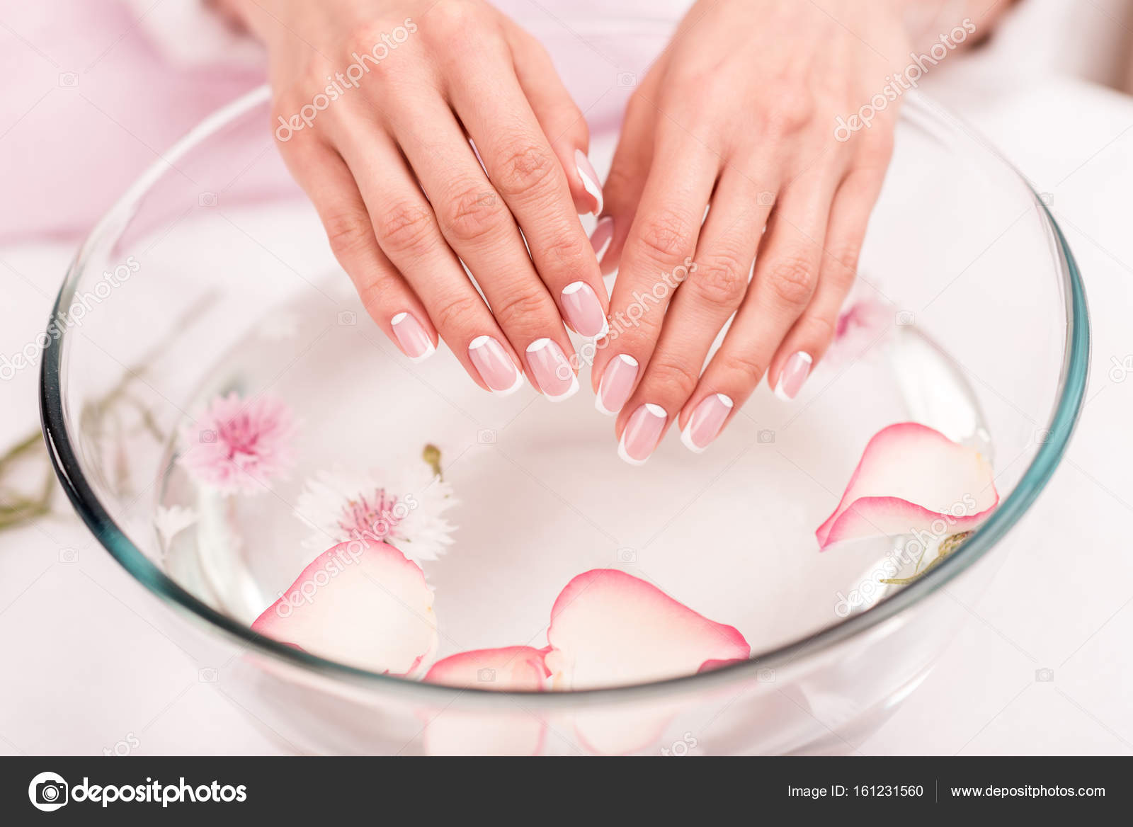 Spa treatment for female hands — Stock Photo © AllaSerebrina #161231560