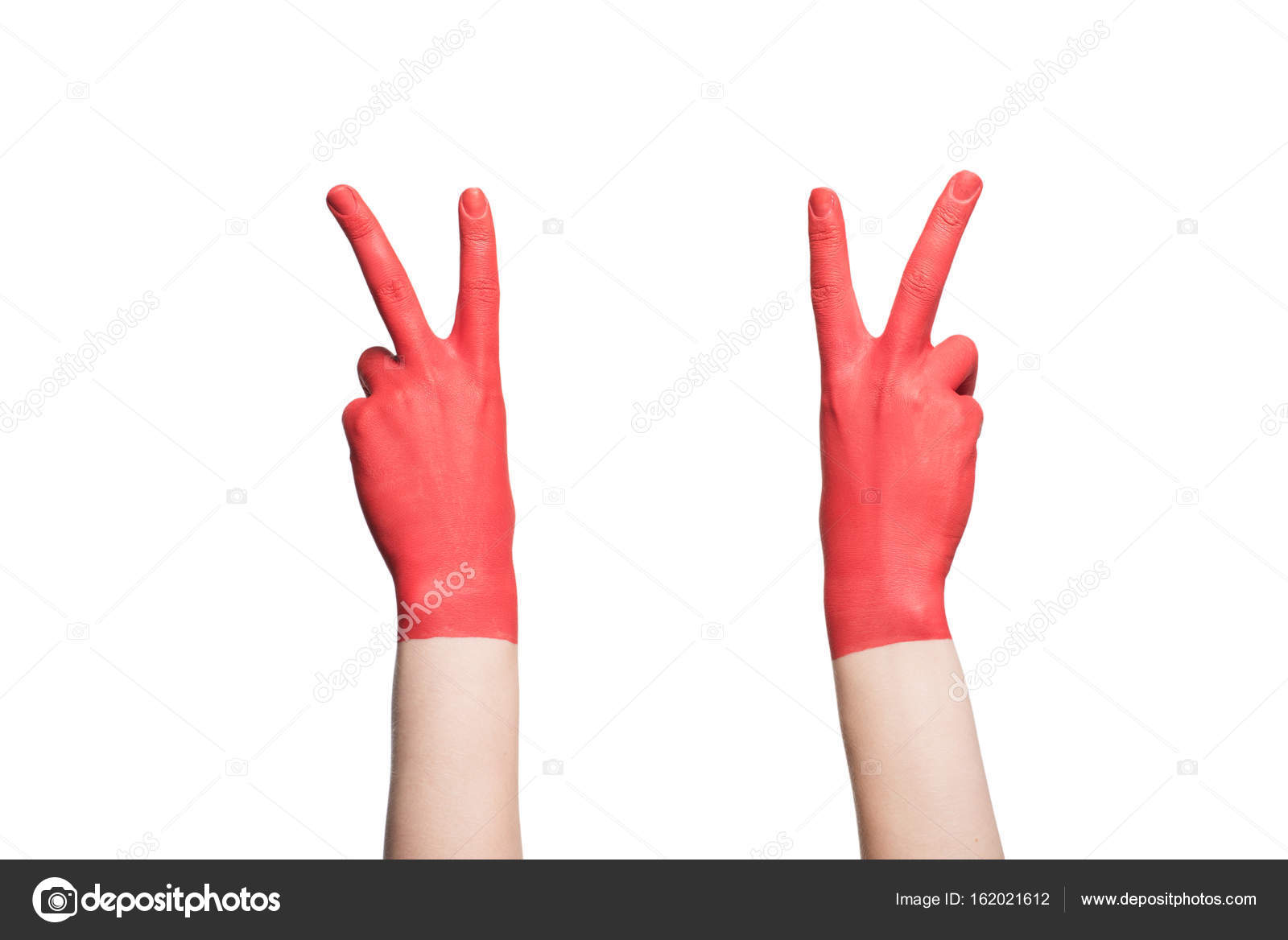 Hands showing victory signs — Free Stock Photo © AllaSerebrina #162021612