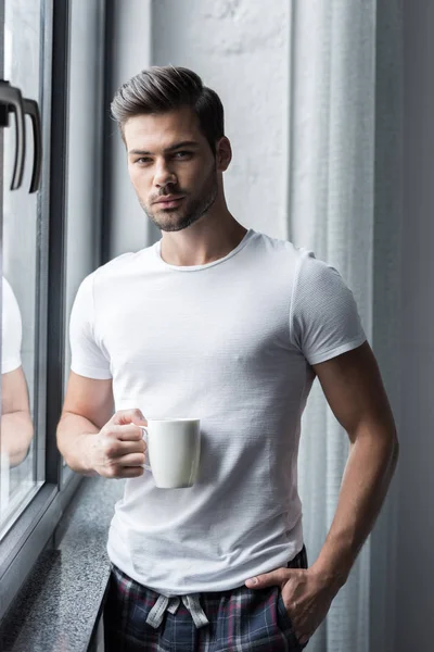Handsome man with coffee Stock Photo by ©AllaSerebrina 162200752